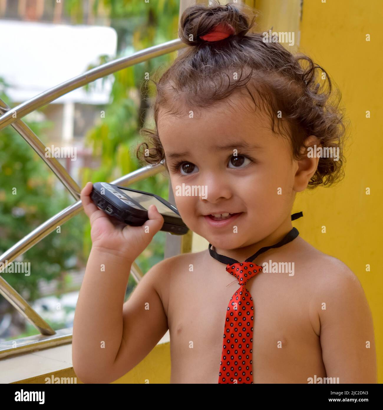 Cute little boy Shivaay at home balcony during summer time, Sweet ...