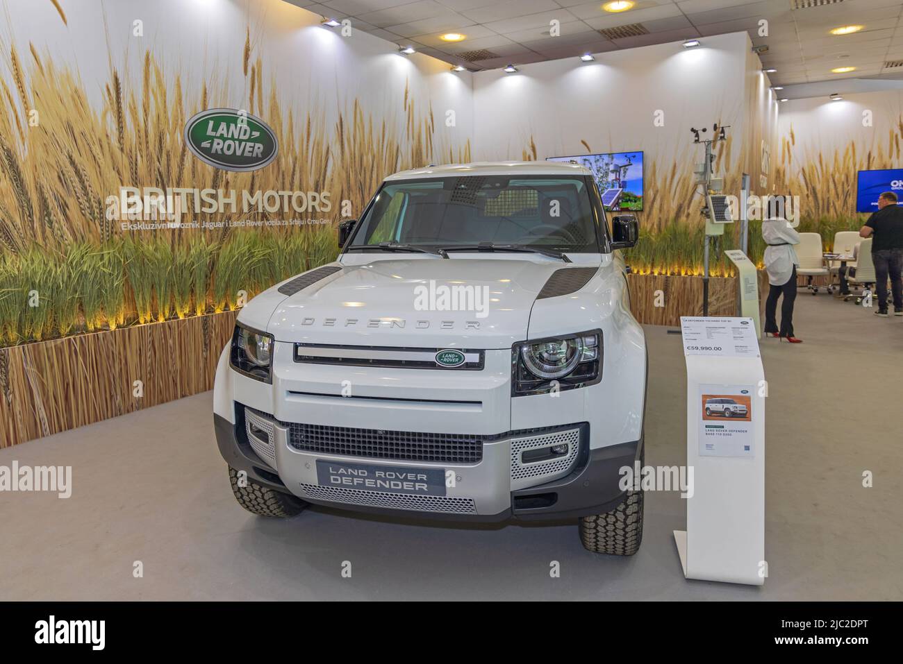 Novi Sad, Serbia - May 23, 2022: New Land Rover Defender Vehicle at ...