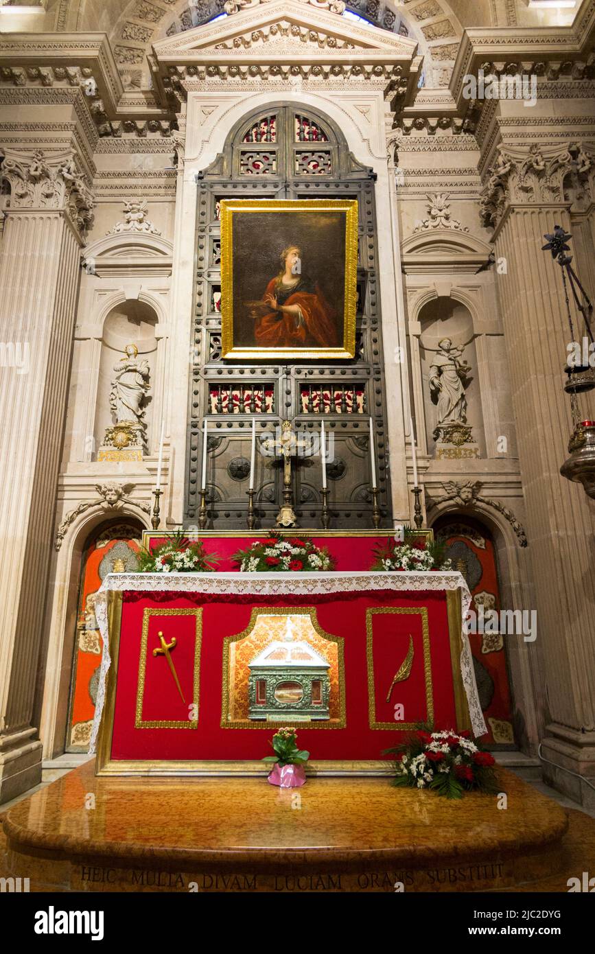 Relics of saint lucy hi-res stock photography and images - Alamy