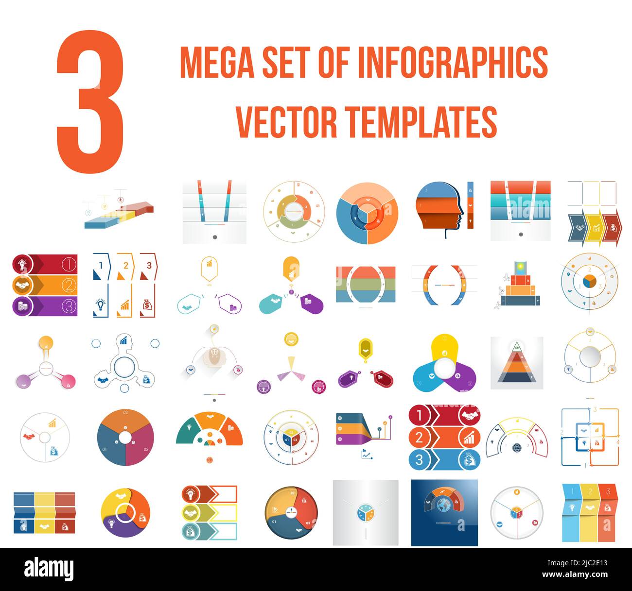 Set templates infographics 3 Cut Out Stock Images & Pictures - Alamy