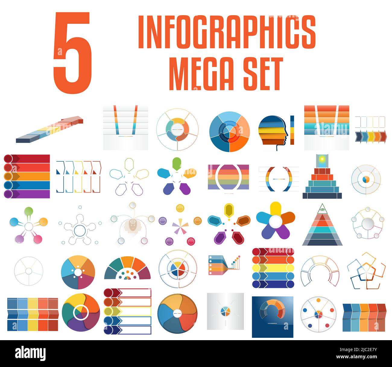 Process 5 step arrows hi-res stock photography and images - Alamy