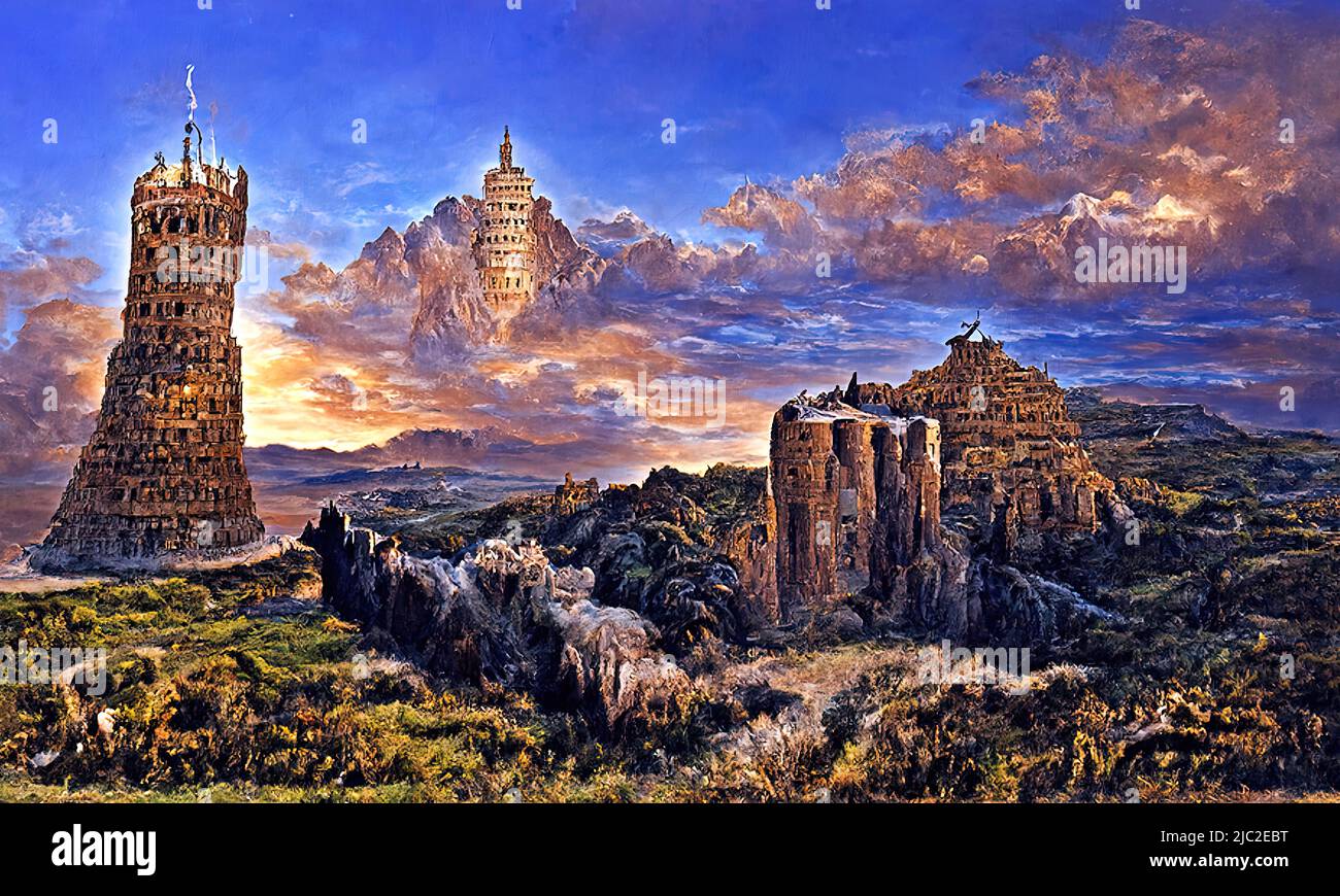 The Valley of Towers Stock Photo - Alamy