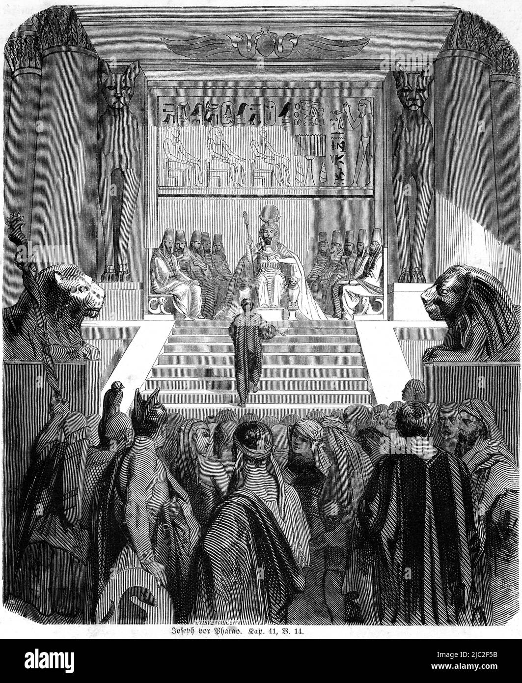 Joseph and the Pharaoh, Bible, Old Testament, First Book of Moses ...