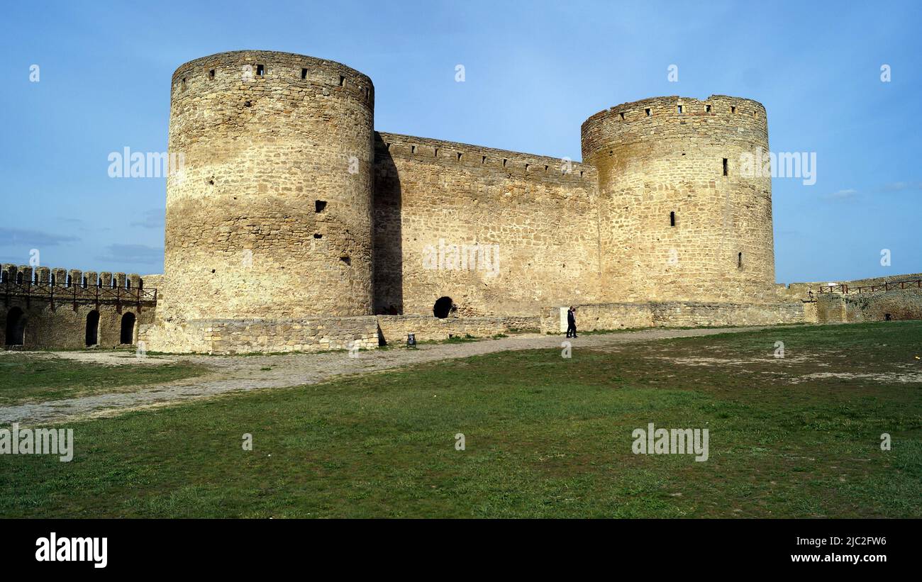 Old Akkerman Fortress, main citadel and keep on the shore of Dniester ...