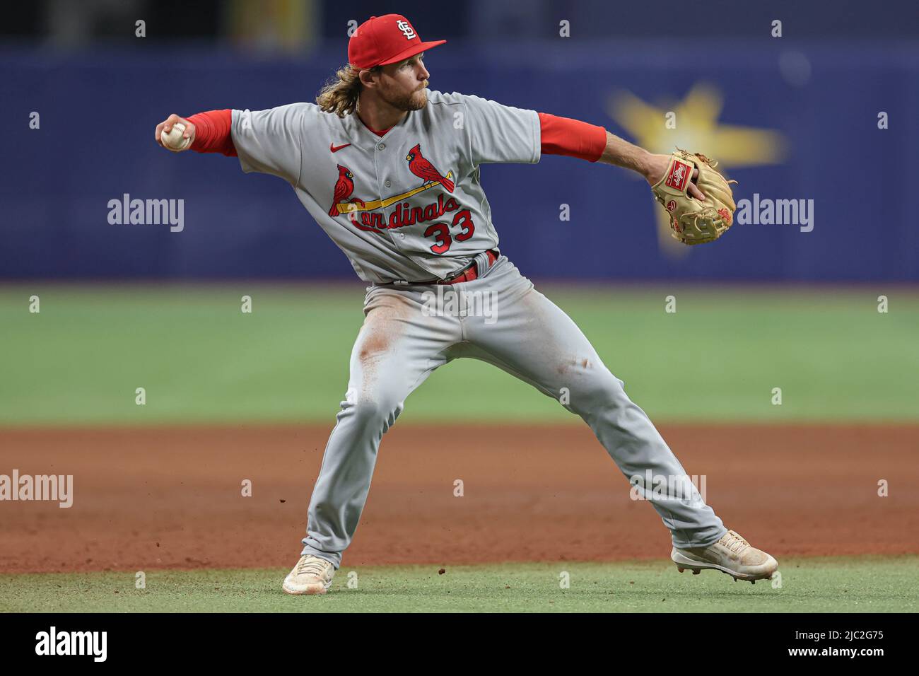 St. Petersburg, FL. USA; St. Louis Cardinals third baseman Brendan ...