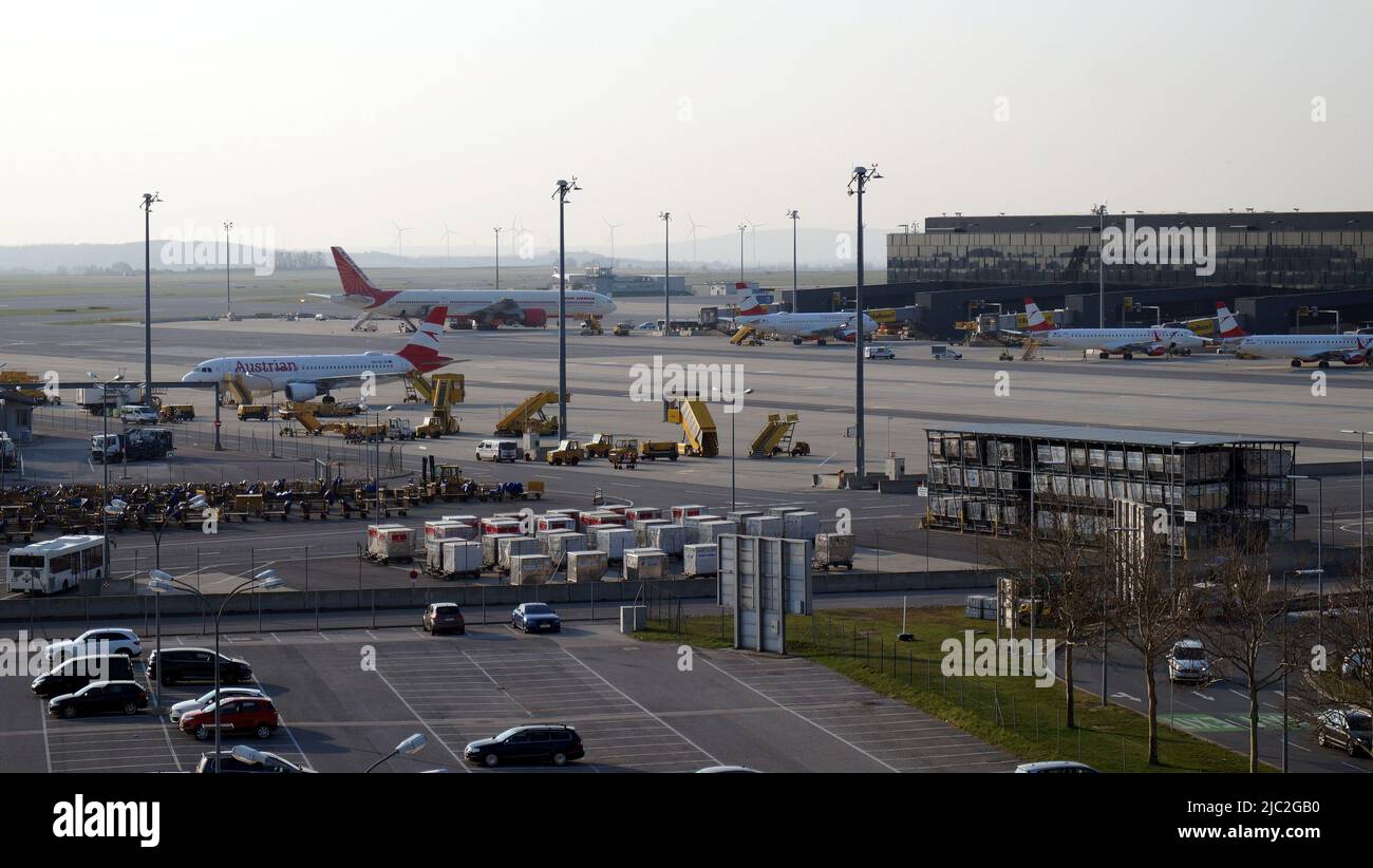 Cargo area of the Vienna International Airport, Schwechat, Austria ...