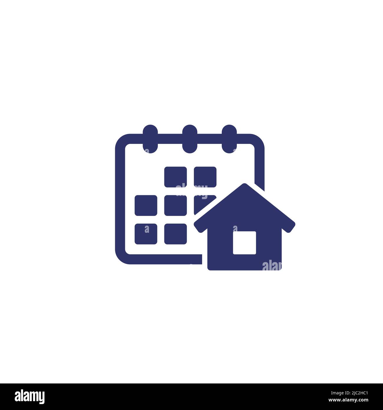 house and calendar, schedule icon Stock Vector Image & Art - Alamy