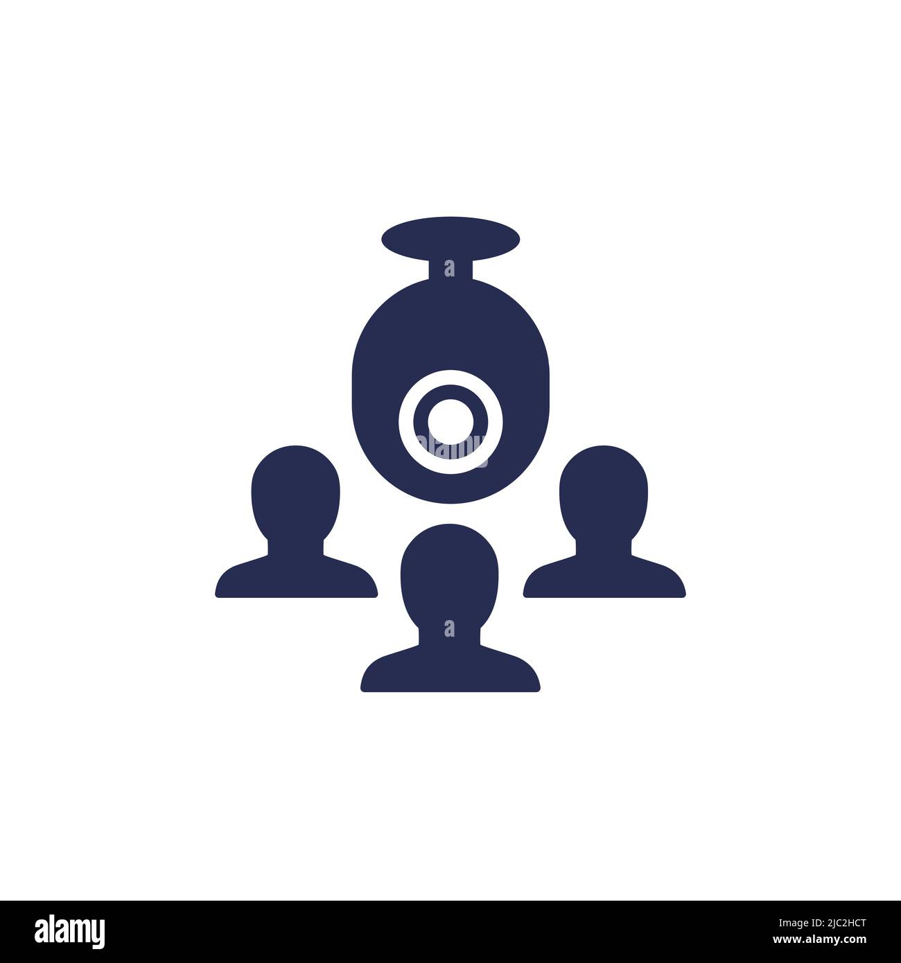 cctv camera and users icon, vector Stock Vector Image & Art - Alamy