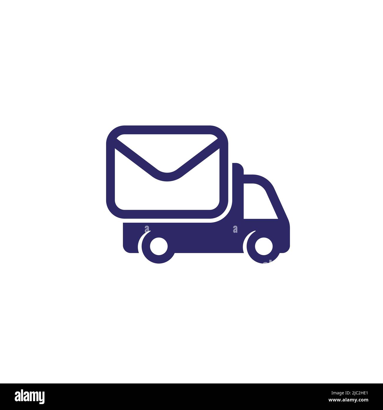 Mail truck Stock Vector Images - Alamy