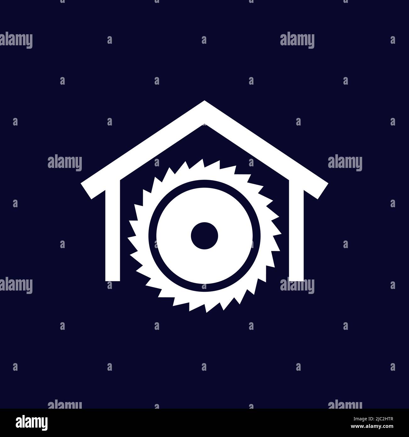 sawmill icon on dark, vector Stock Vector Image & Art - Alamy