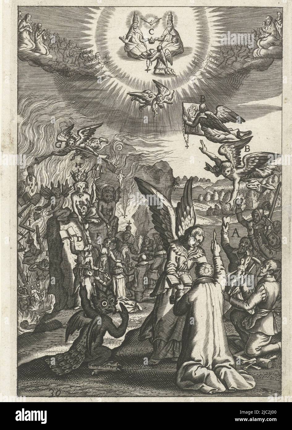 Devil Vs God Drawing