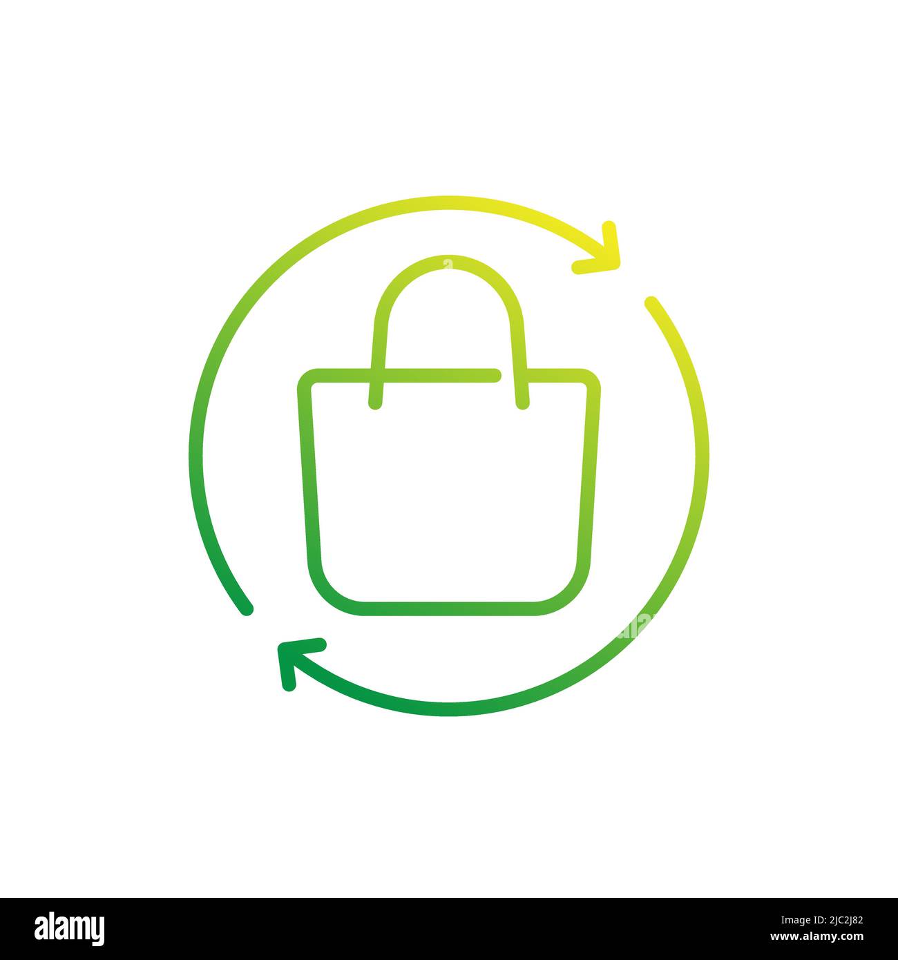 Recycle plastic bag line Stock Vector Images - Alamy