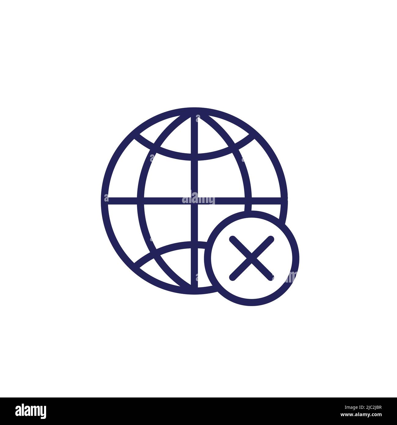 disconnect or offline line icon Stock Vector Image & Art - Alamy