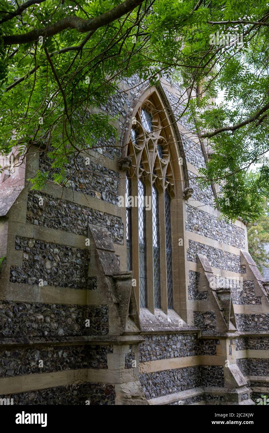 Chapel Window at Wallingford Cemetery Stock Photo - Alamy