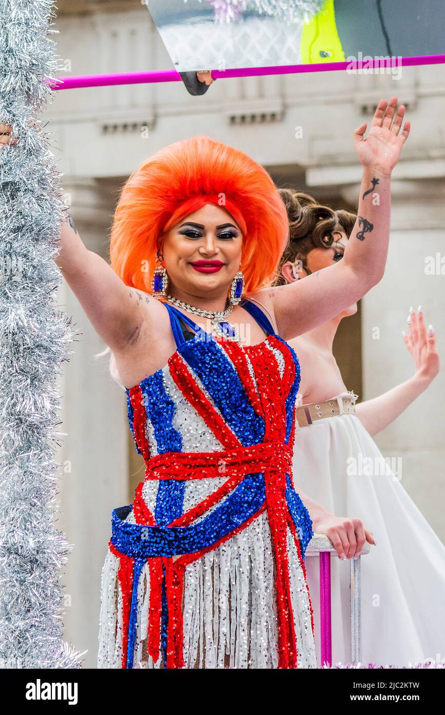 Drag queens on a float - Act II: The Time of Our Lives, a jubilant ...