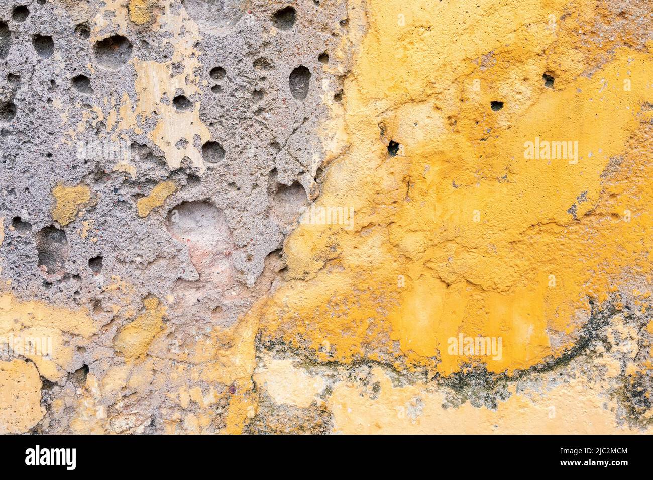Texture of white old plaster with covered with cracks and scratches ...