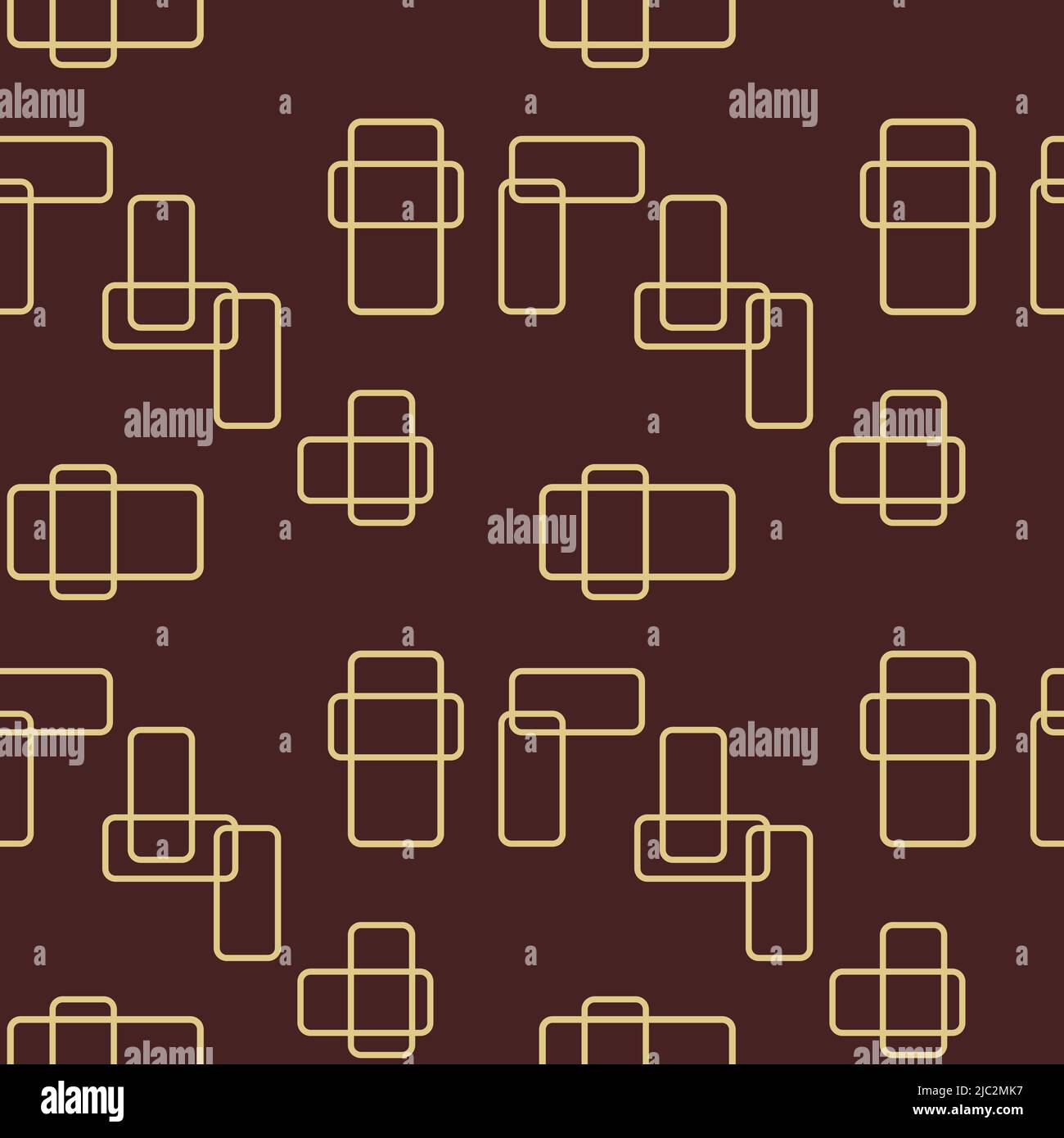 Seamless geometric background for your designs. Modern vector brown and ...