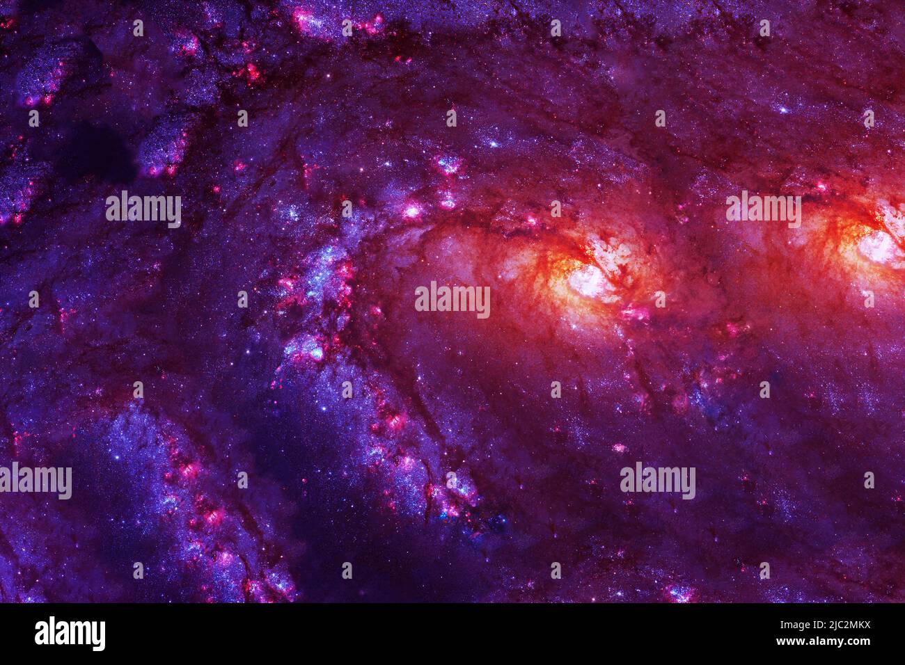 Bright purple space nebula. Elements of this image furnished by NASA ...