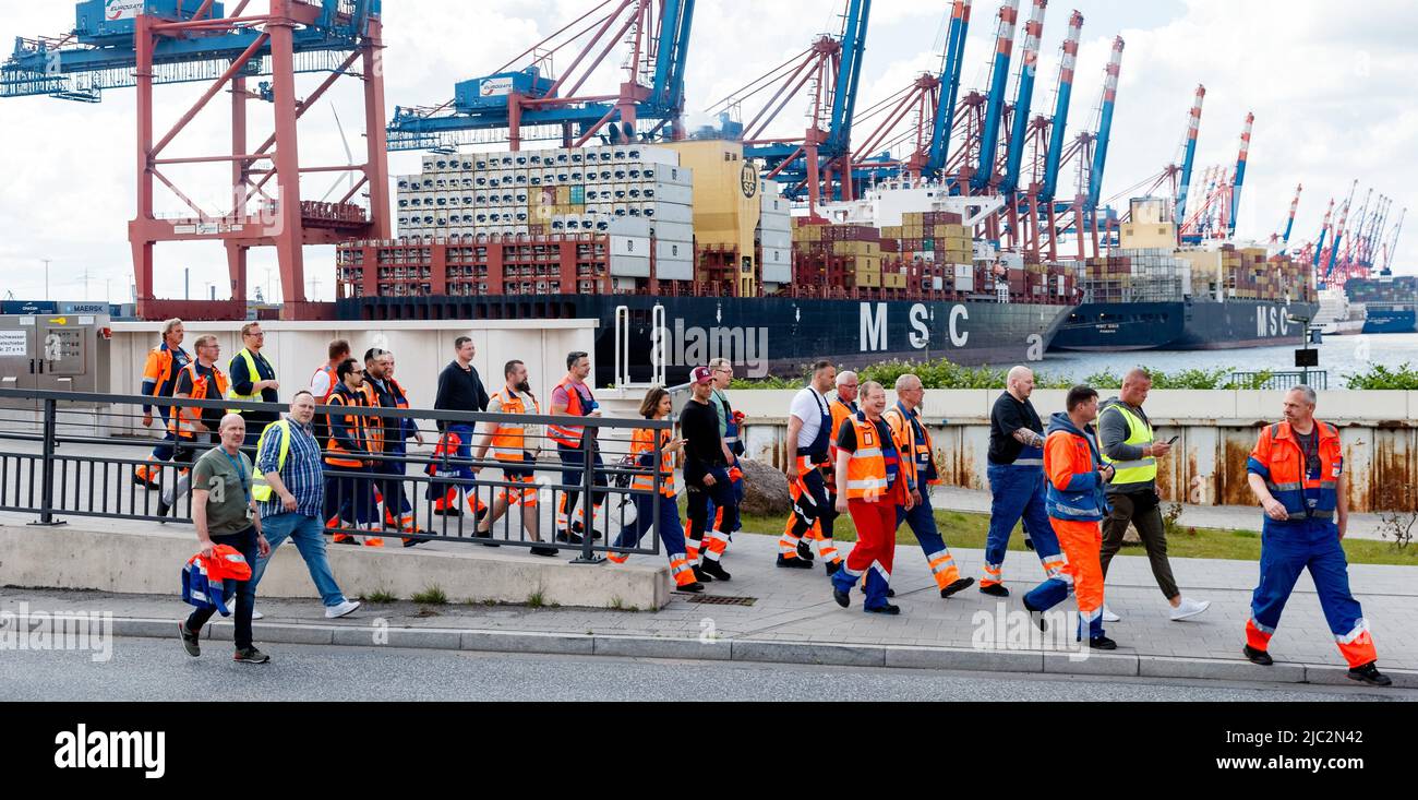 German ports strike hi-res stock photography and images - Alamy