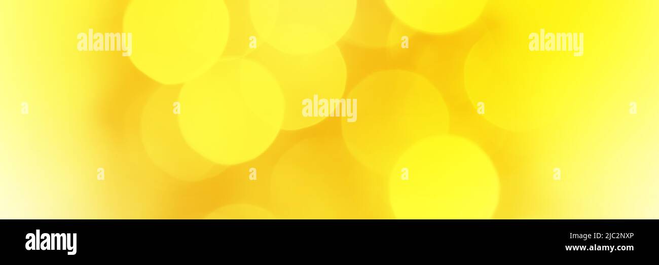 Bright yellow sparkling glitter bokeh background, banner texture ...