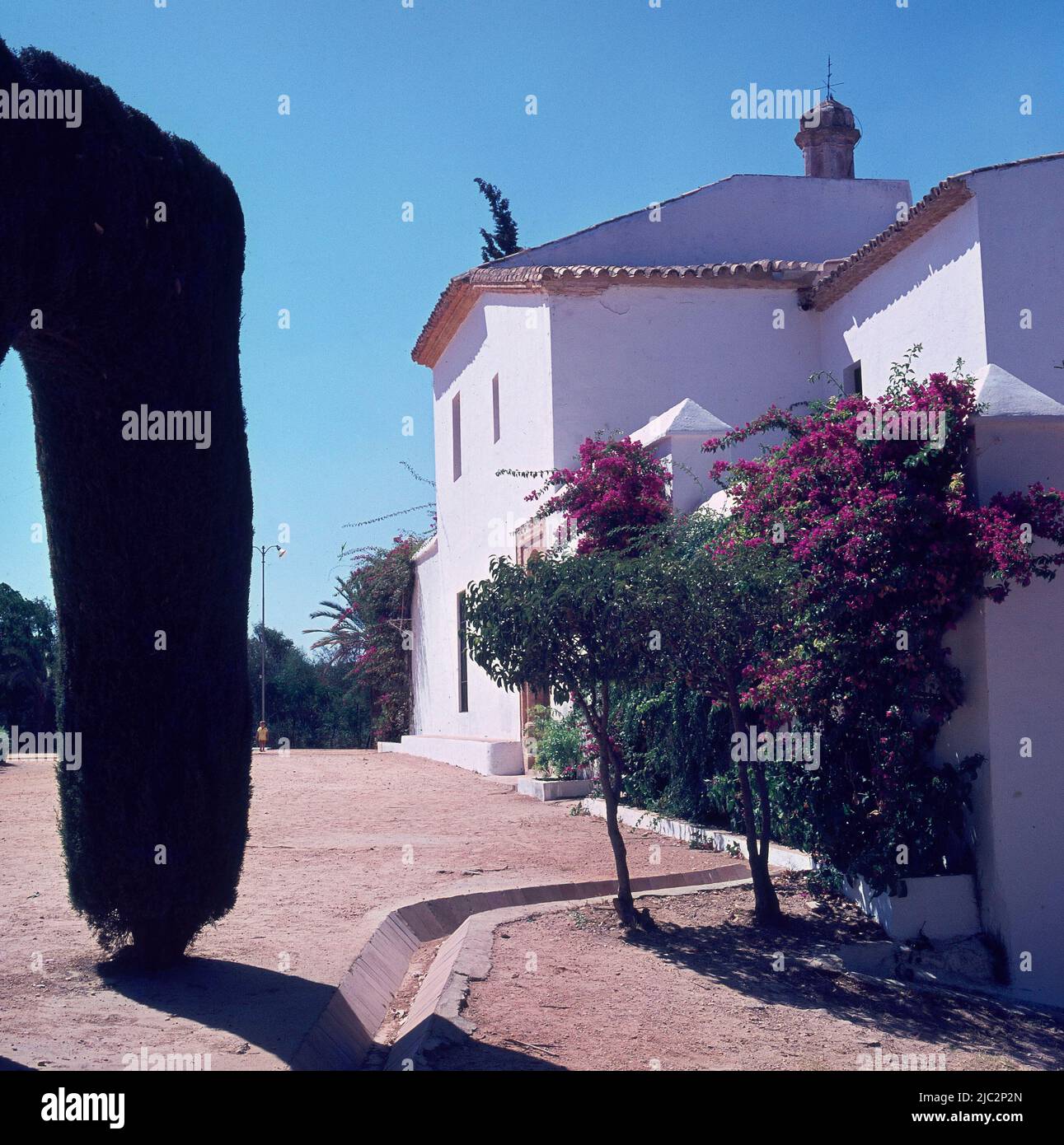 FACHADA PRINCIPAL DEL MONASTERIO DE LA RABIDA - SIGLO XV - FOTO AÑOS 60 ...