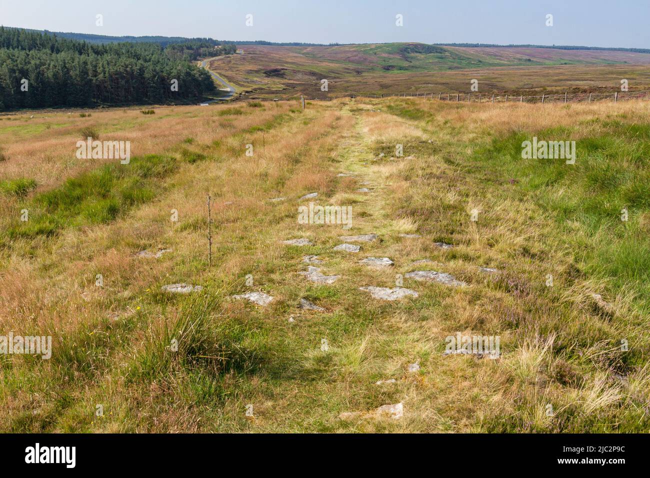 The Wheeldale Roman Road, North York Moors National Park, North ...
