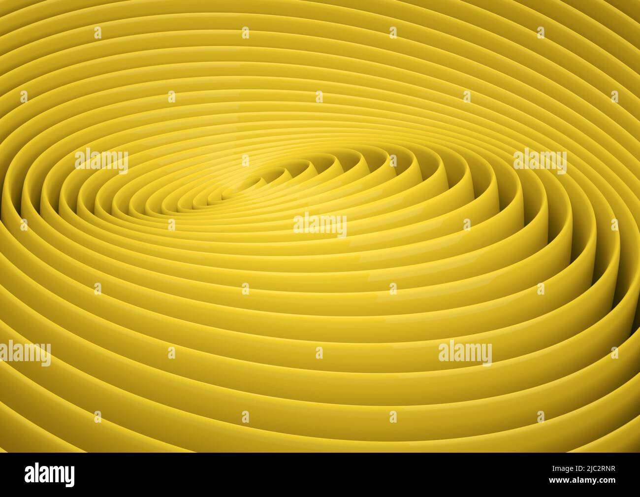 Abstract yellow twisted circles background 3d render Stock Photo - Alamy