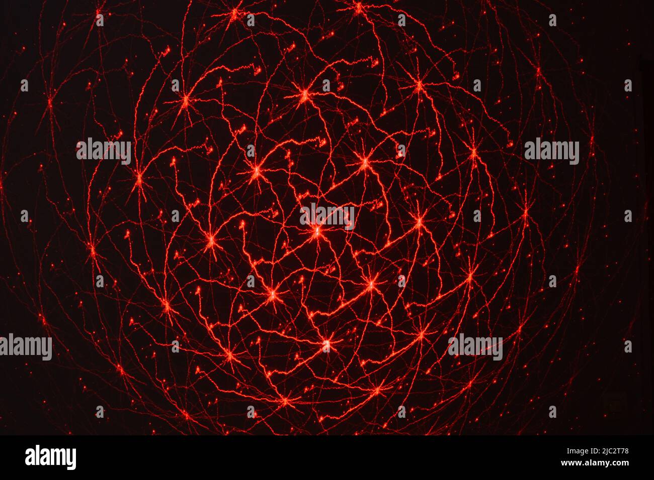 Long exposure image of laser beam on wall Stock Photo - Alamy