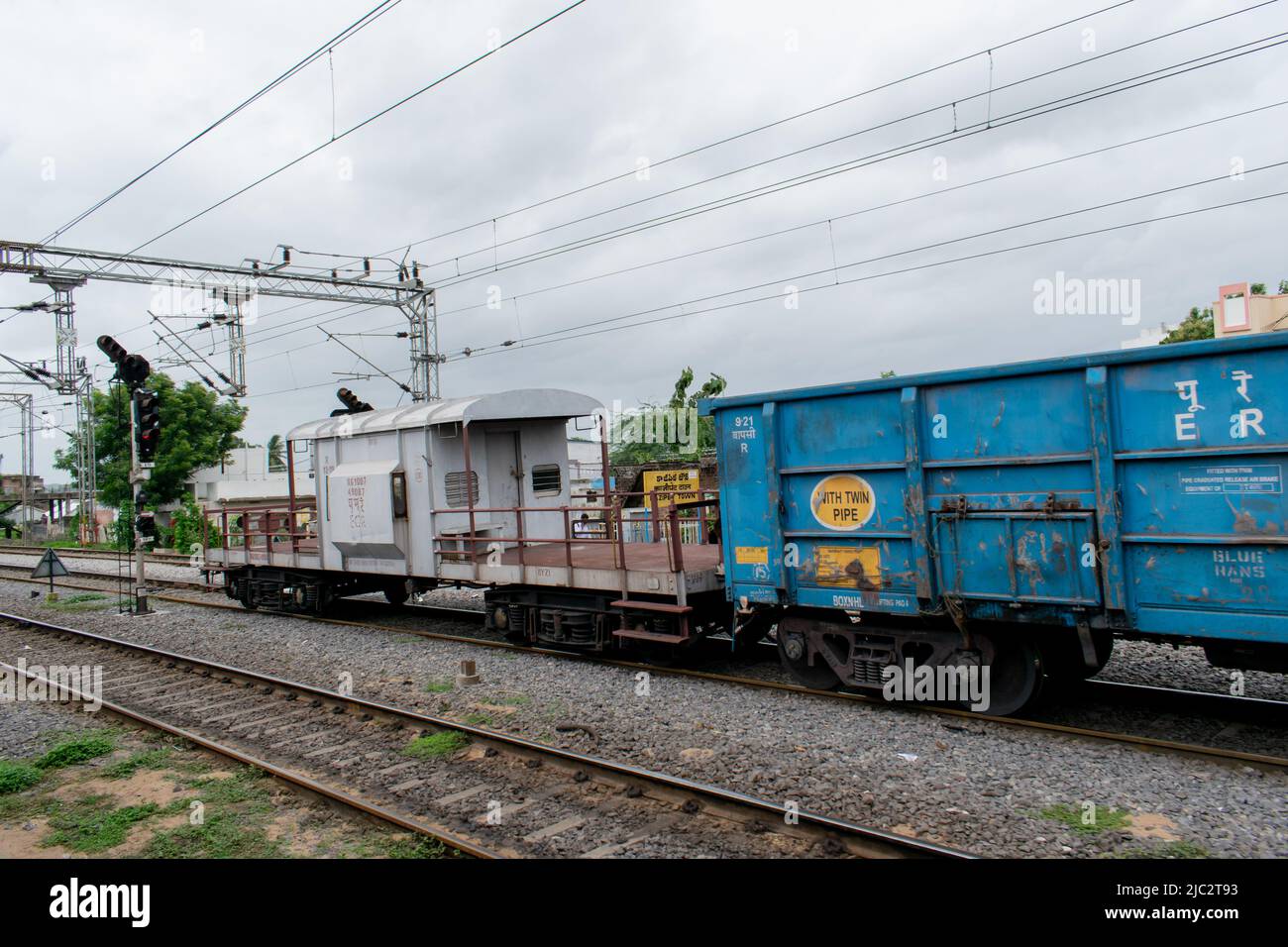 View of the engine of train Stock Photo - Alamy