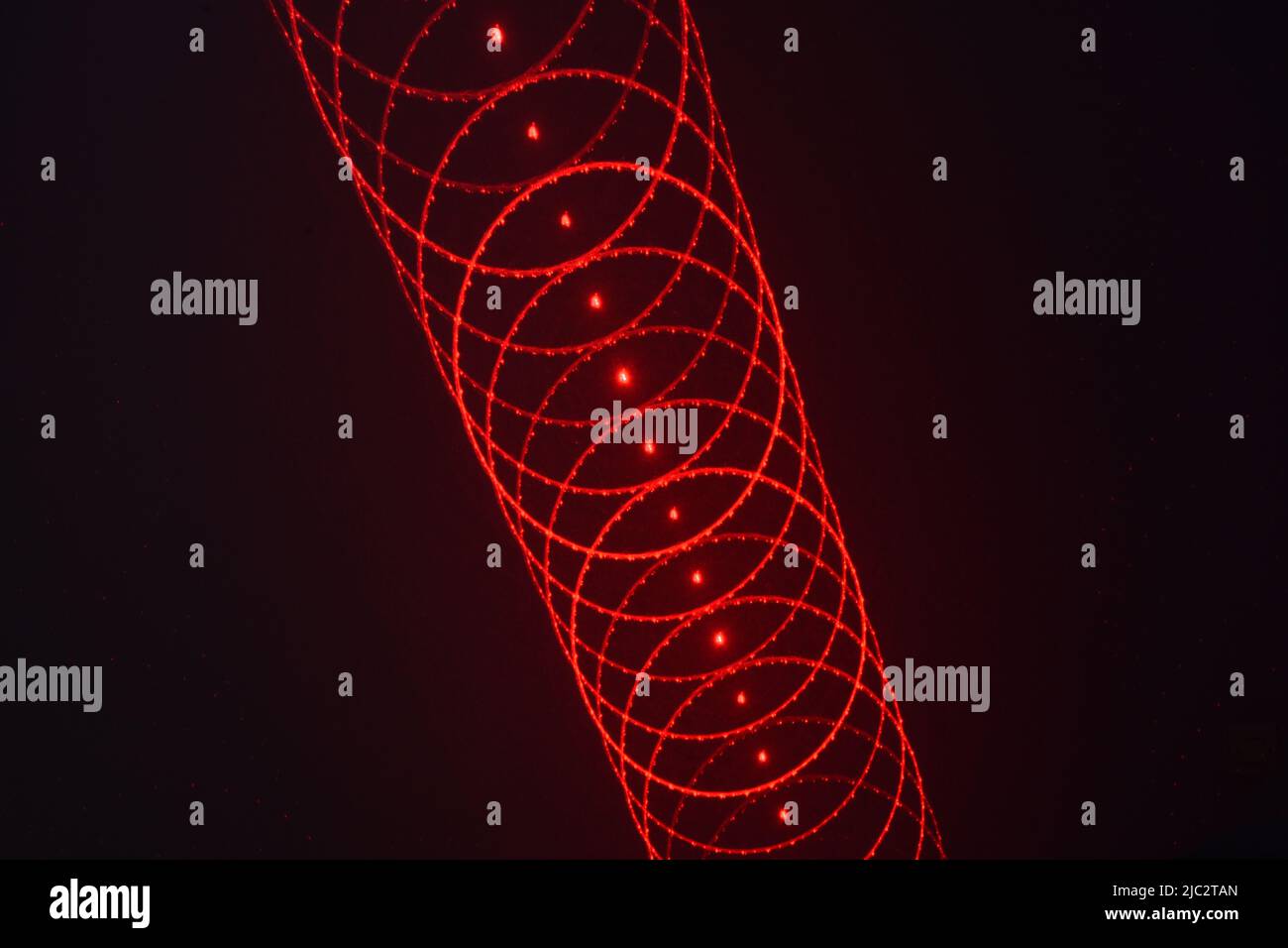 Long exposure image of laser beam on wall Stock Photo - Alamy