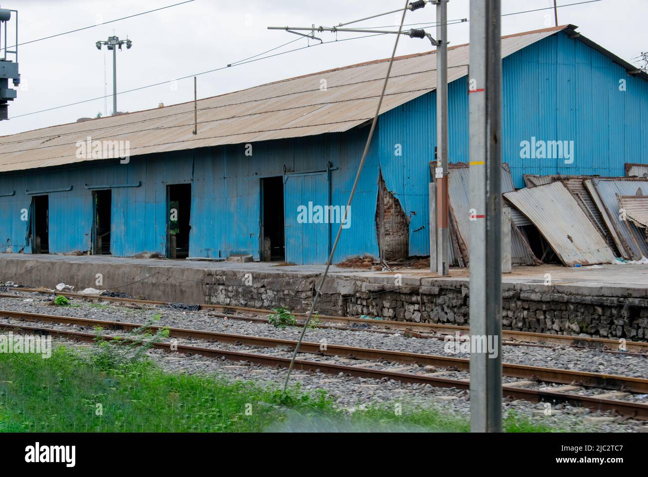 Railway train transportation system and warehouse hi-res stock ...