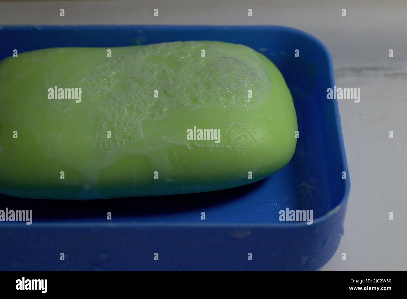 Colorful soap bar of hygienic local food shop Stock Photo - Alamy