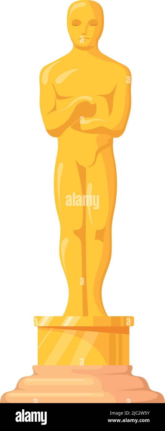Oscar statue on white background hi-res stock photography and images ...