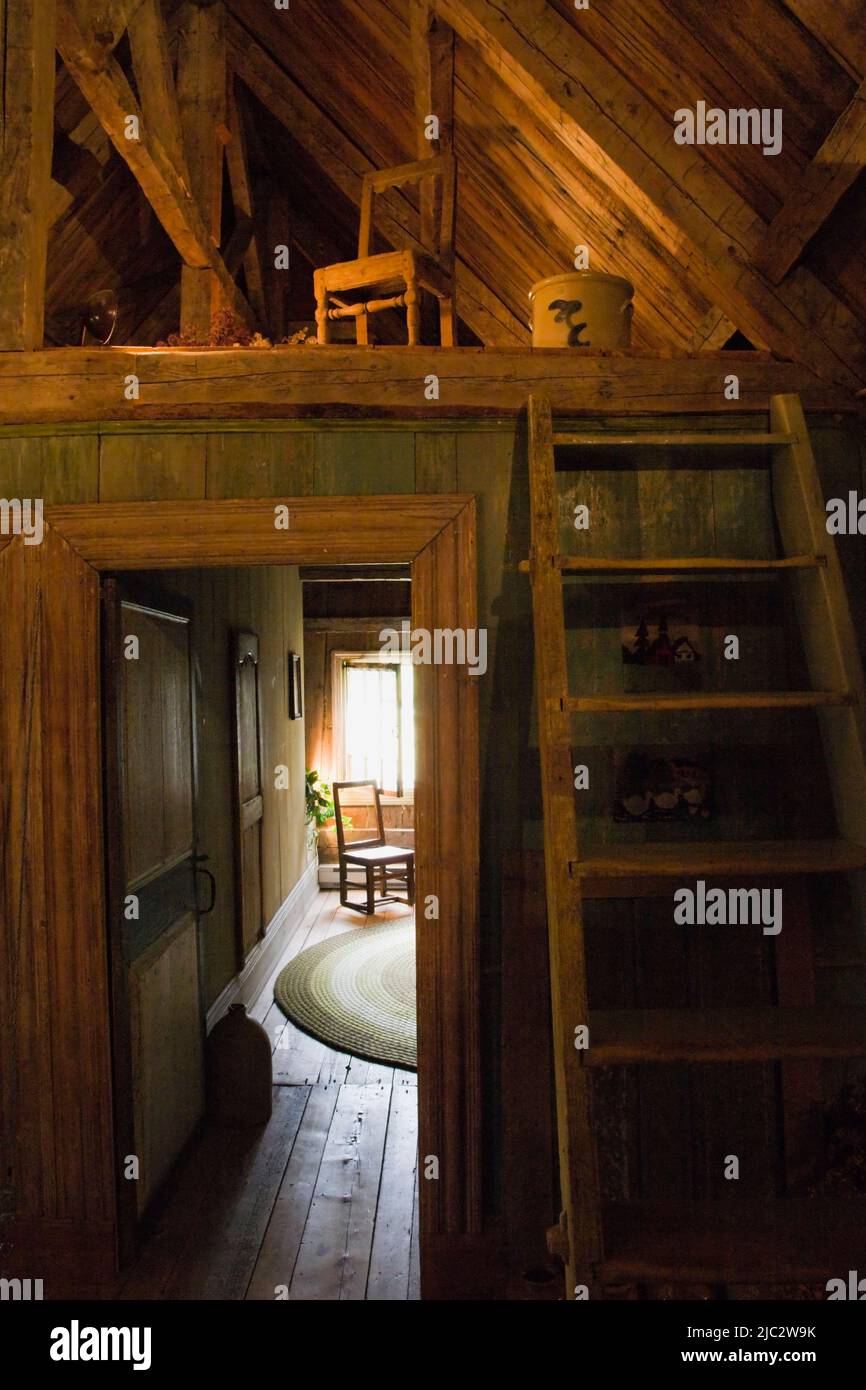 Old attic ladder hi-res stock photography and images - Alamy