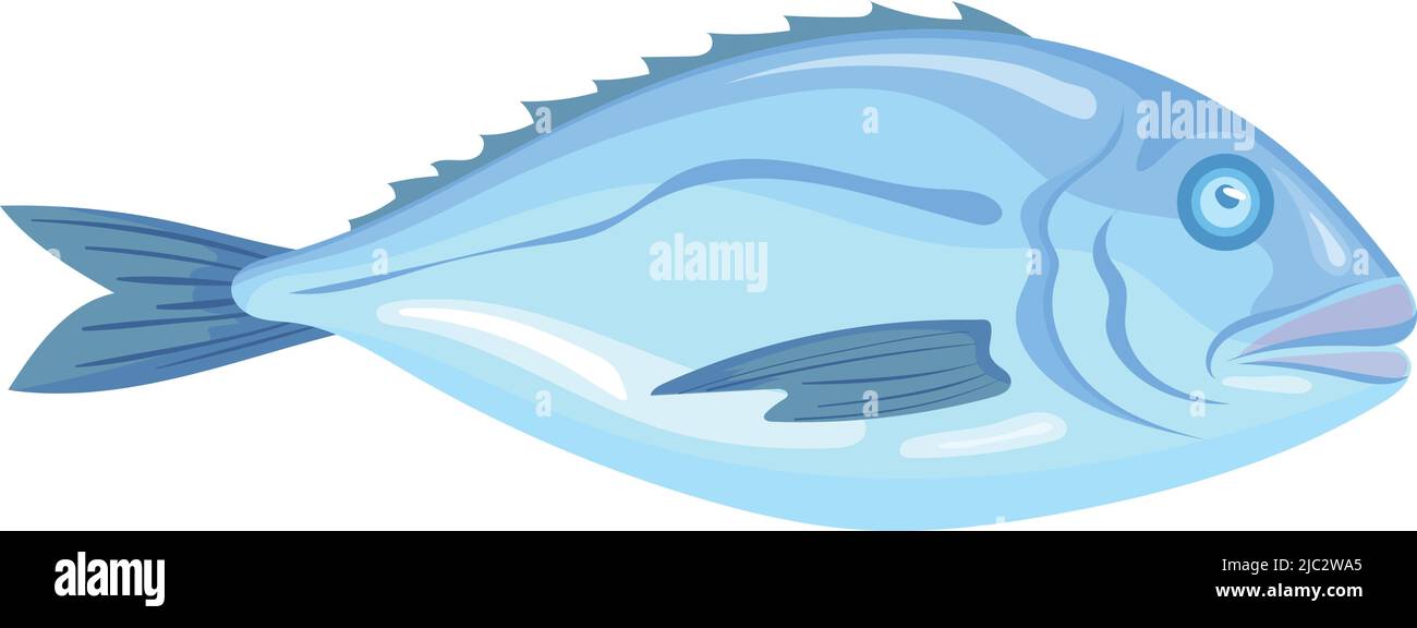 Dorado icon. Cartoon lake fish. Catch symbol isolated on white ...