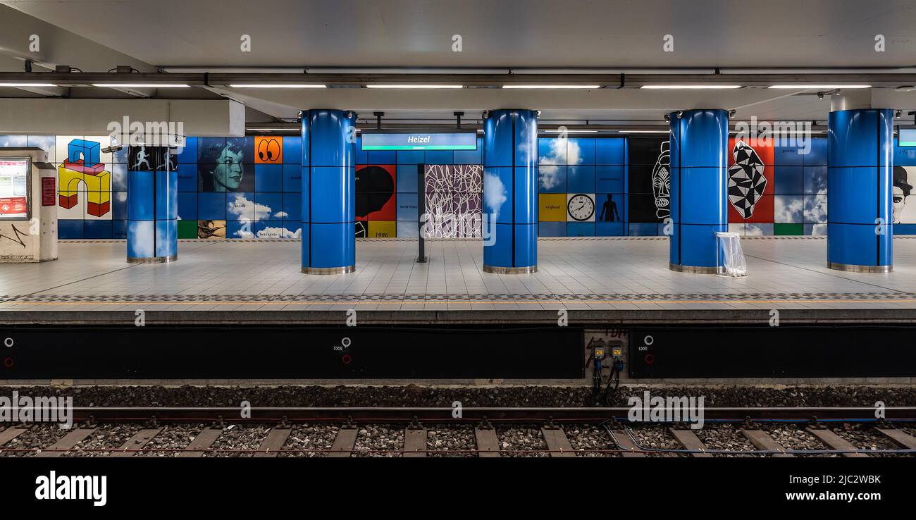 Brussels Old Town, Brussels Capital Region - Belgium - 04 09 2020 Blue ...