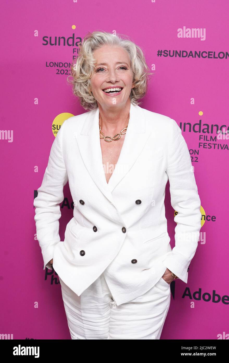 Emma Thompson arriving for the UK premiere Good Luck to You, Leo Grande ...