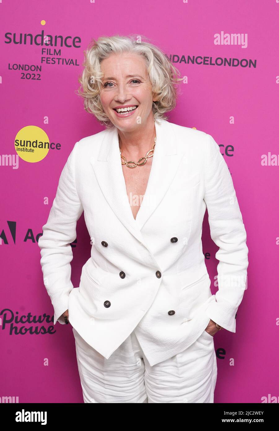Emma Thompson arriving for the UK premiere Good Luck to You, Leo Grande ...