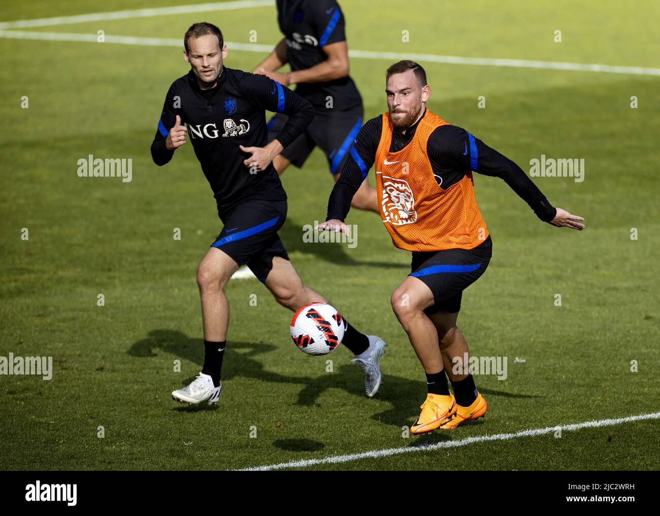 ZEIST - Daley Blind and Vincent Janssen during a training session of ...