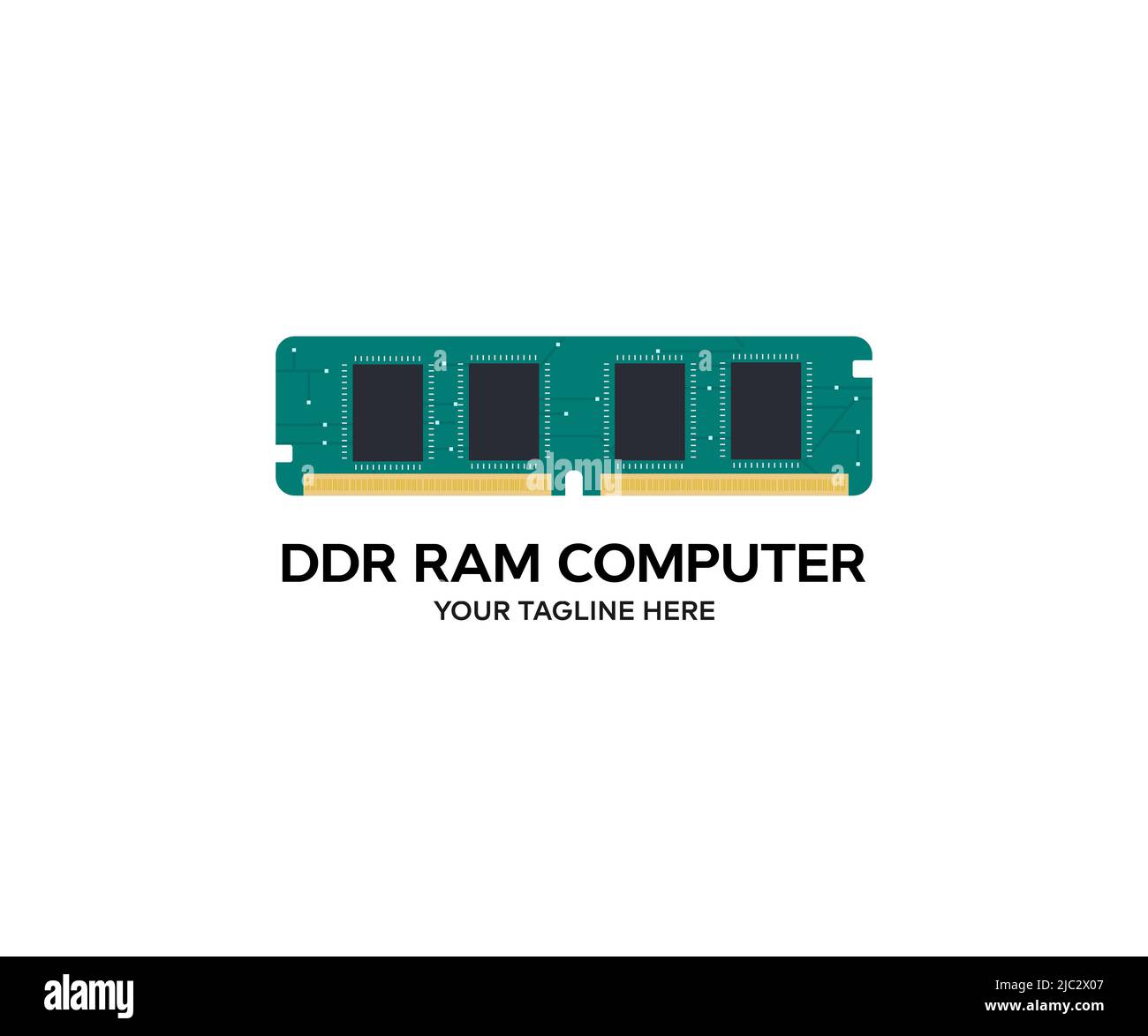 Ram Random Access Memory Modules Contacts Connecting Tracks And