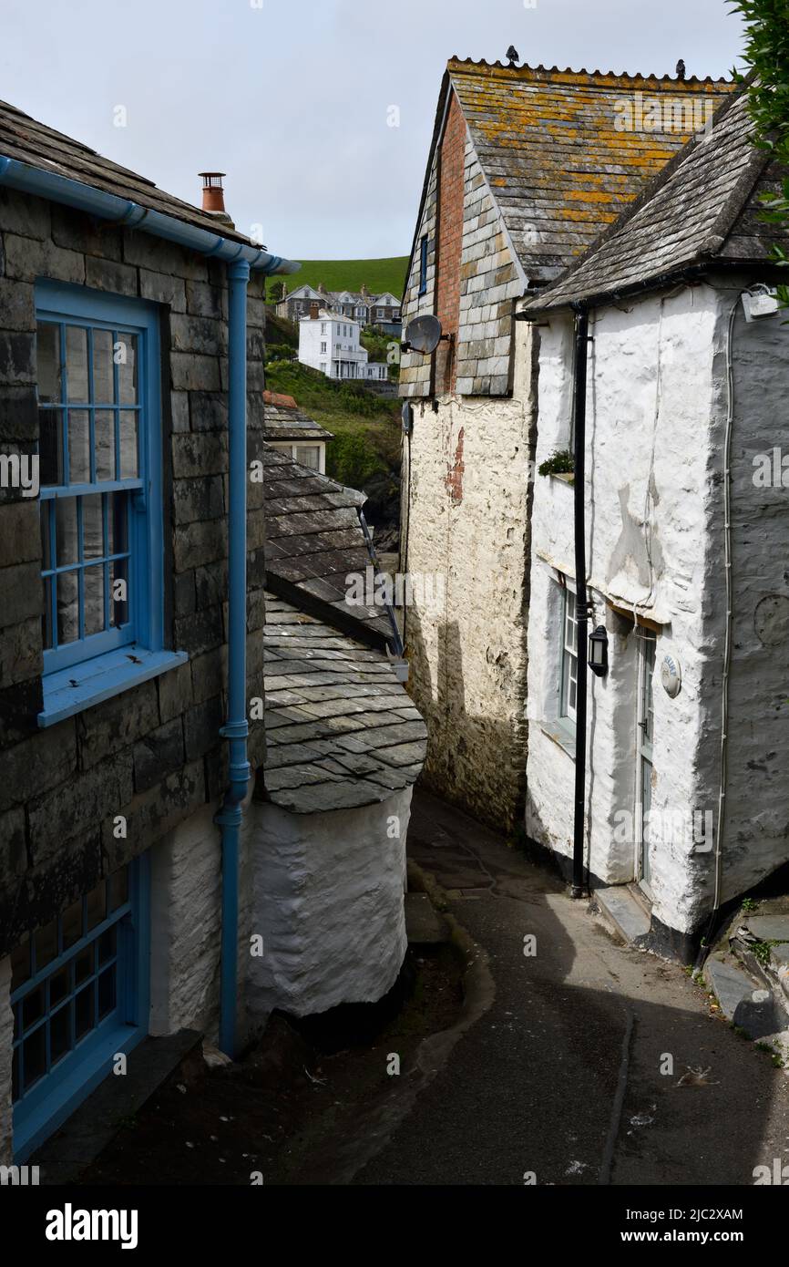 This is the footpath for walking down Rose Hill into Fore Street Port ...