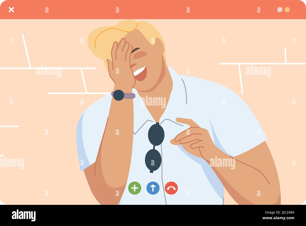 Office excited call Stock Vector Images - Alamy