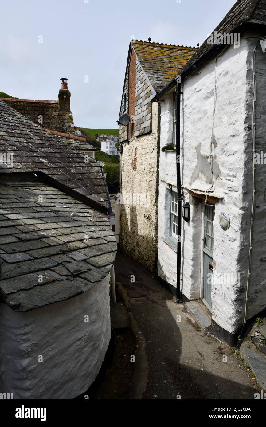 This is the footpath for walking down Rose Hill into Fore Street Port ...