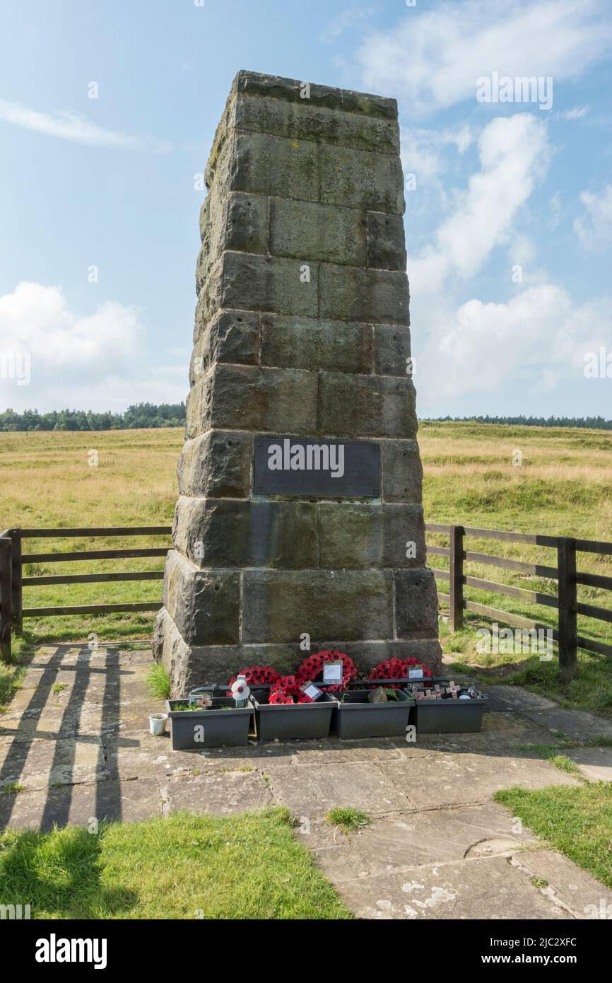 The Leeds Pals Memorial in the Yorkshire Dales National Park, near ...