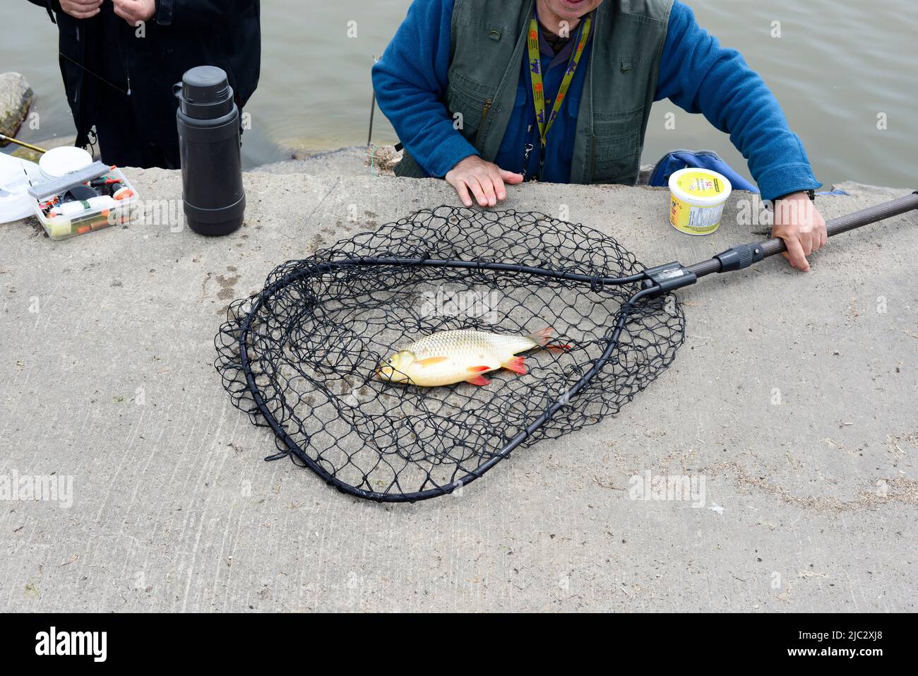 Port Maitland lighthouse and pier at the mouth of the Grand River ...