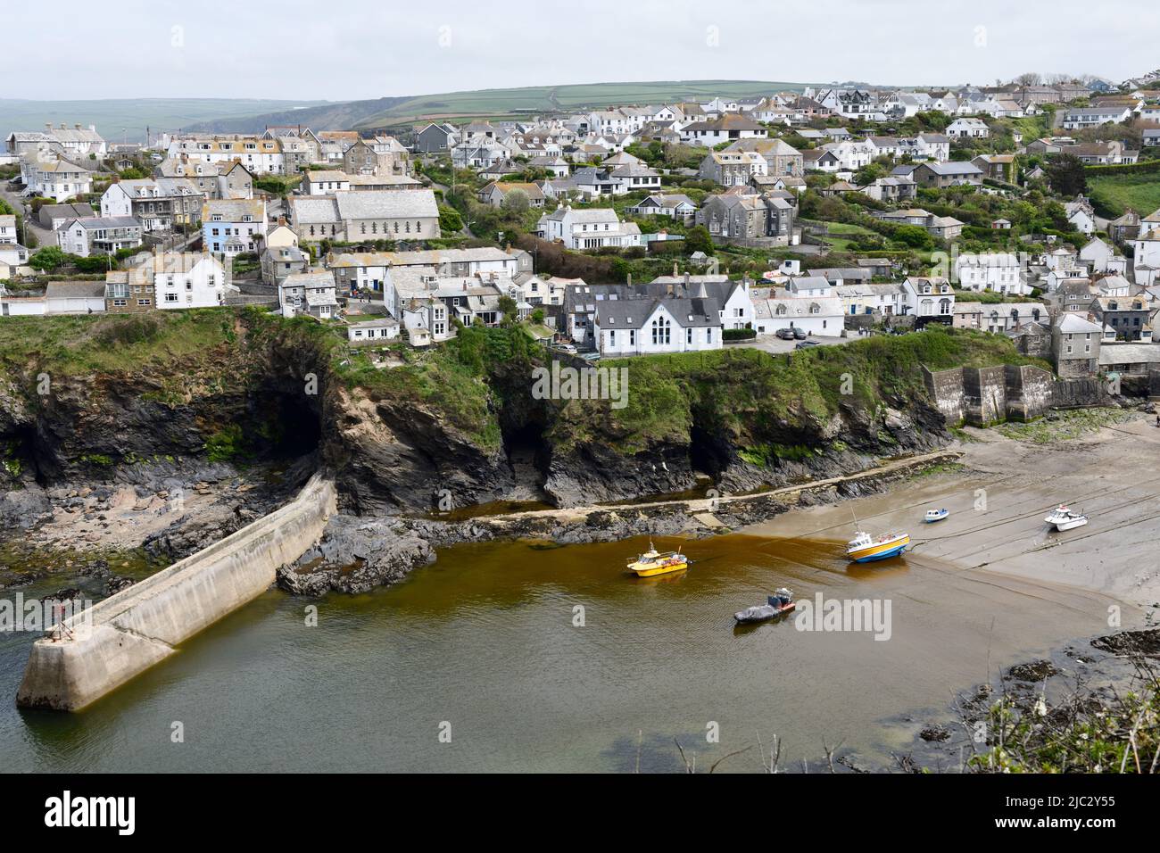Harbour Port Issac Cornwall England uk Stock Photo - Alamy