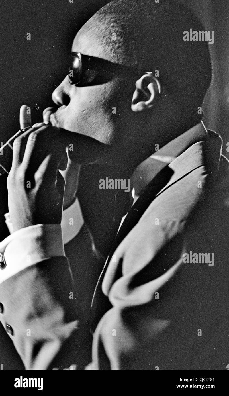 STEVIE WONDER American musician on Ready, Steady,Go ! in March 1965 ...