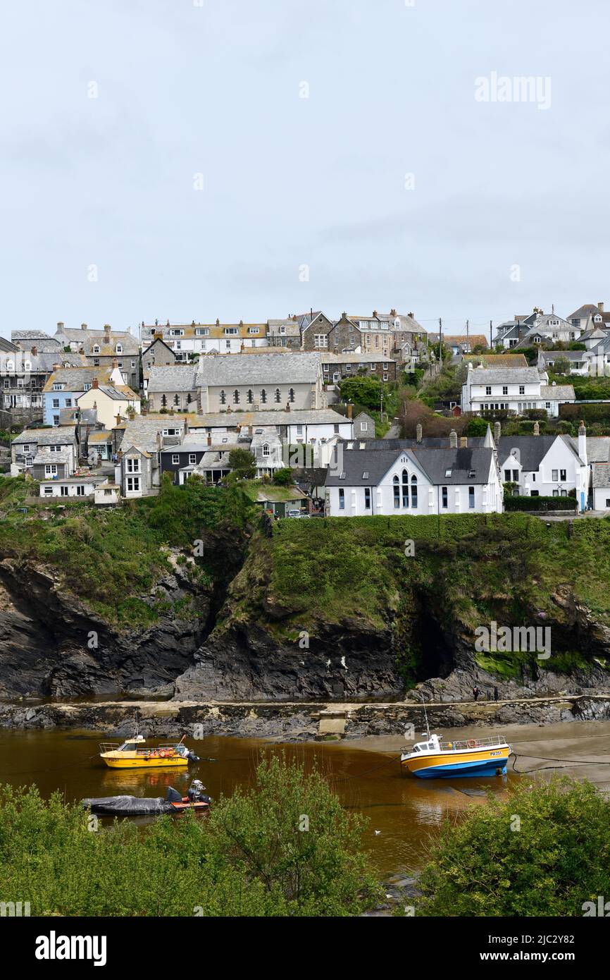 Harbour Port Issac Cornwall England uk Stock Photo - Alamy
