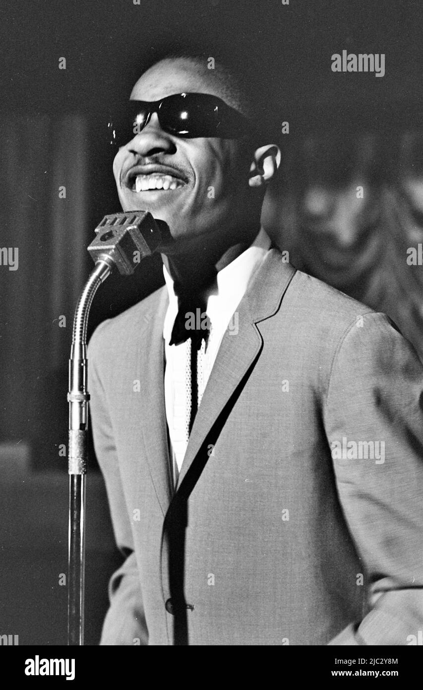 STEVIE WONDER American musician on Ready, Steady,Go ! in March 1965 ...