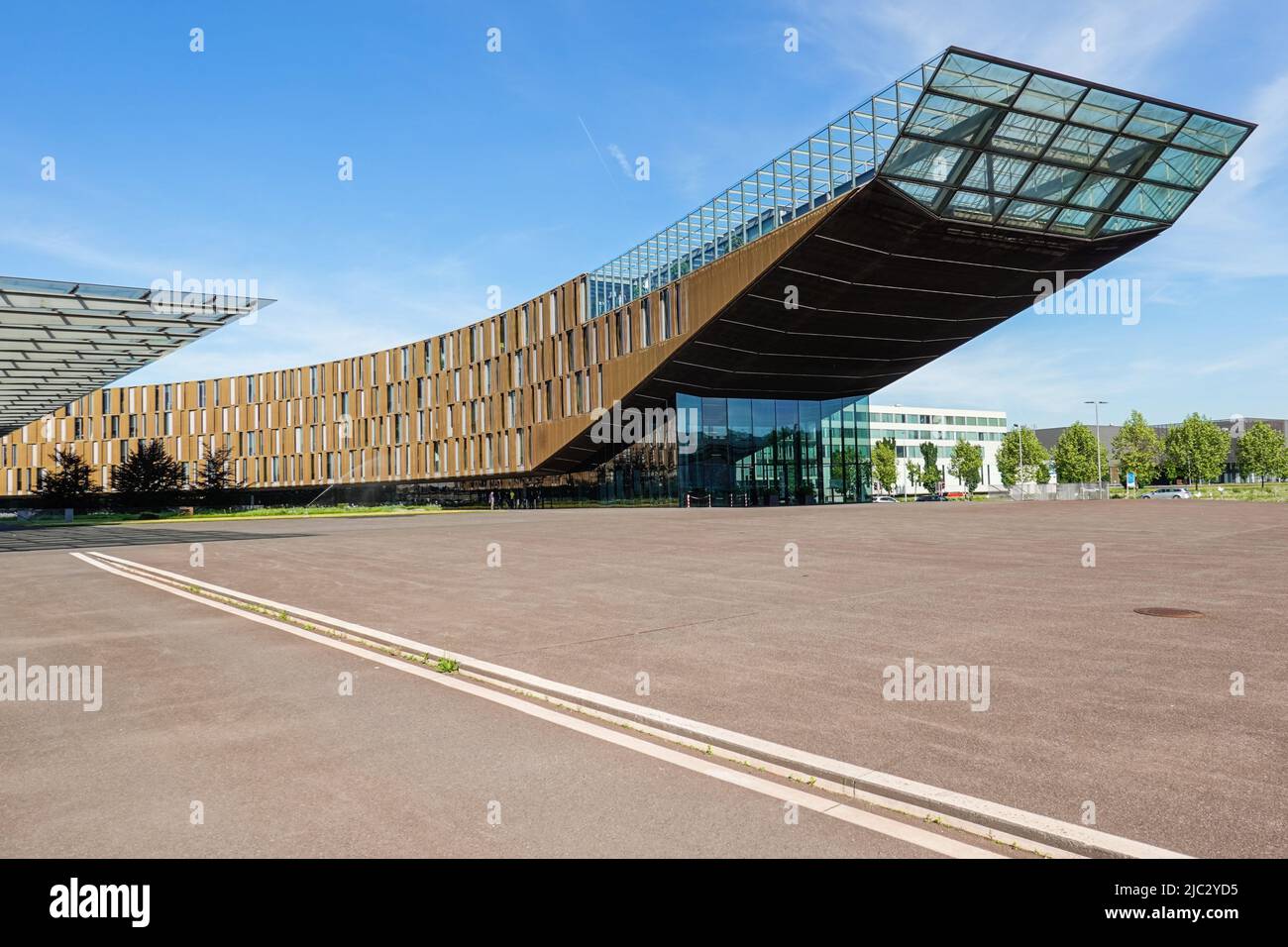 Linz, VOEST, Direktion Stock Photo - Alamy
